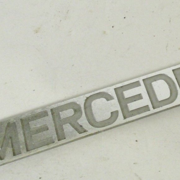 Mercedes | Accents | Vintage Mercedesbenz Capital Lettered Metal Emblem ...